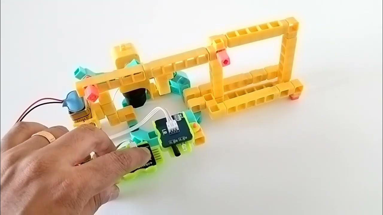 Hand Motion Controlled Motorised Sliding Door using WitBricks and WitBlox - YouTube