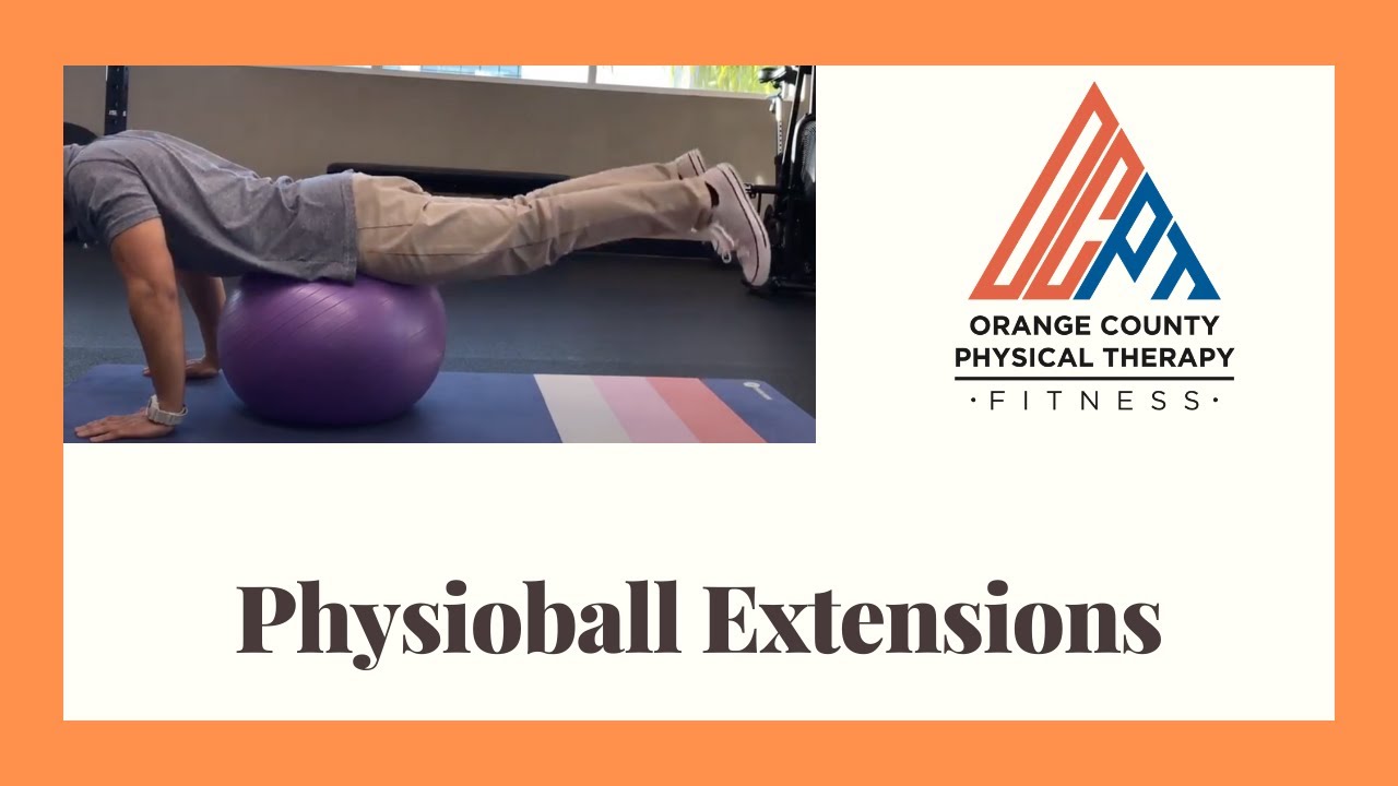 Physioball Hip Extension (Orange County Physical Therapy) - YouTube