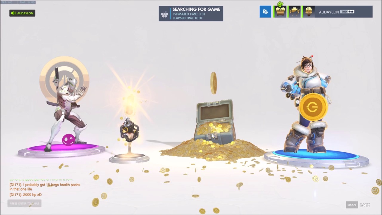 Lootbox? LEGENDARY! Gold... - Overwatch - YouTube