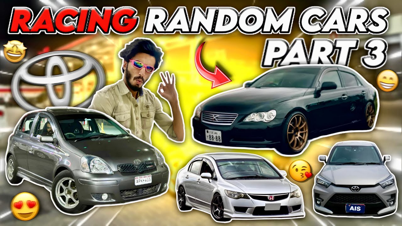 Racing Random Cars 🔥 PART 3 🤩 3000CC Mark X , Honda Reborn 1.8 Manual 🔥 ...