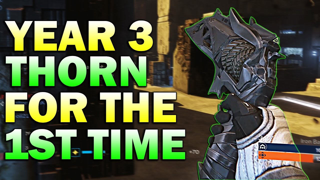 Destiny: Using Year 3 Thorn for the First Time! - YouTube
