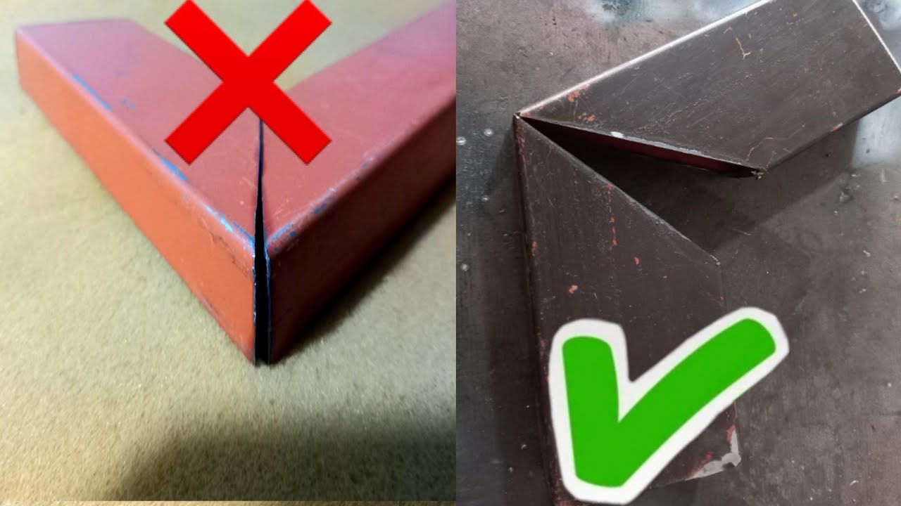 Truco sencillo] Cómo cortar un tubo cuadrado de 45° grados para una ...