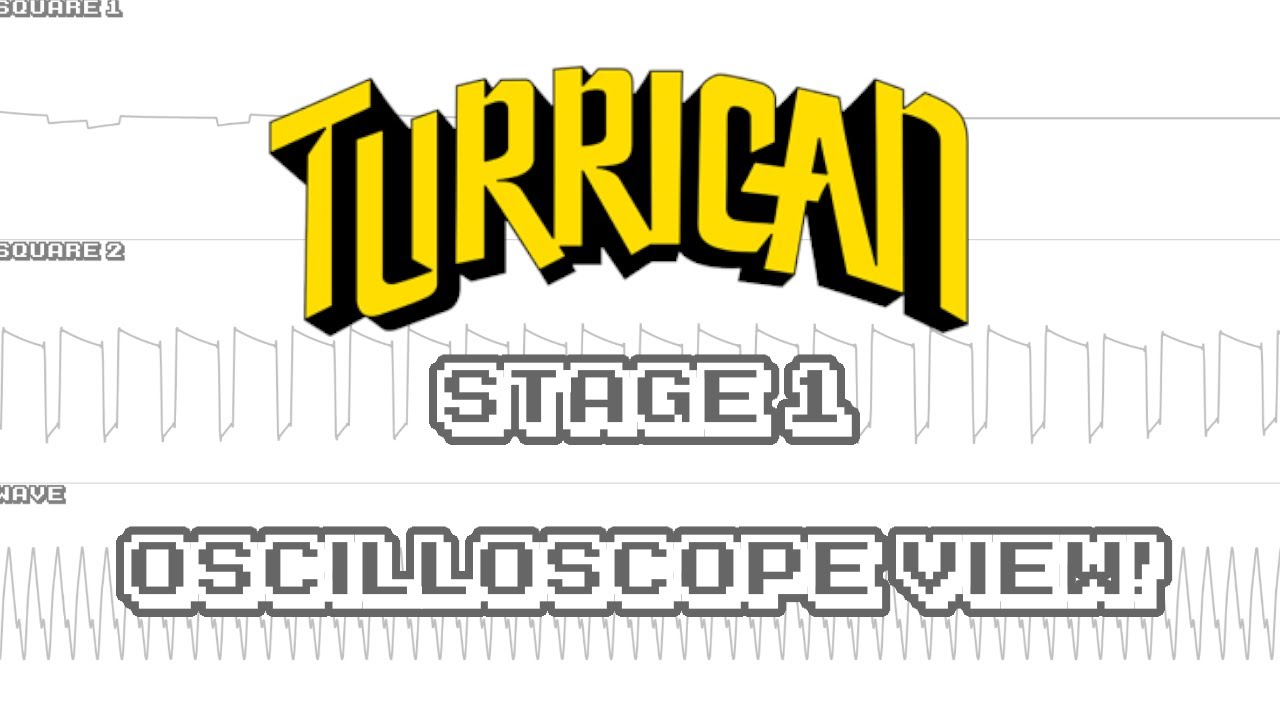 Turrican (Gameboy) - Level 1 - In Oscilloscope View! - YouTube