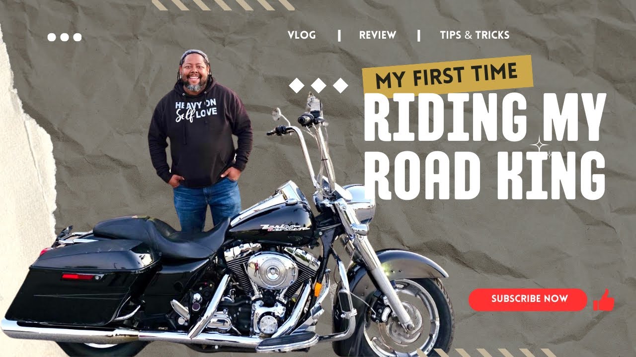 Revving Up: My First Ride on the Iconic 2004 Road King - YouTube