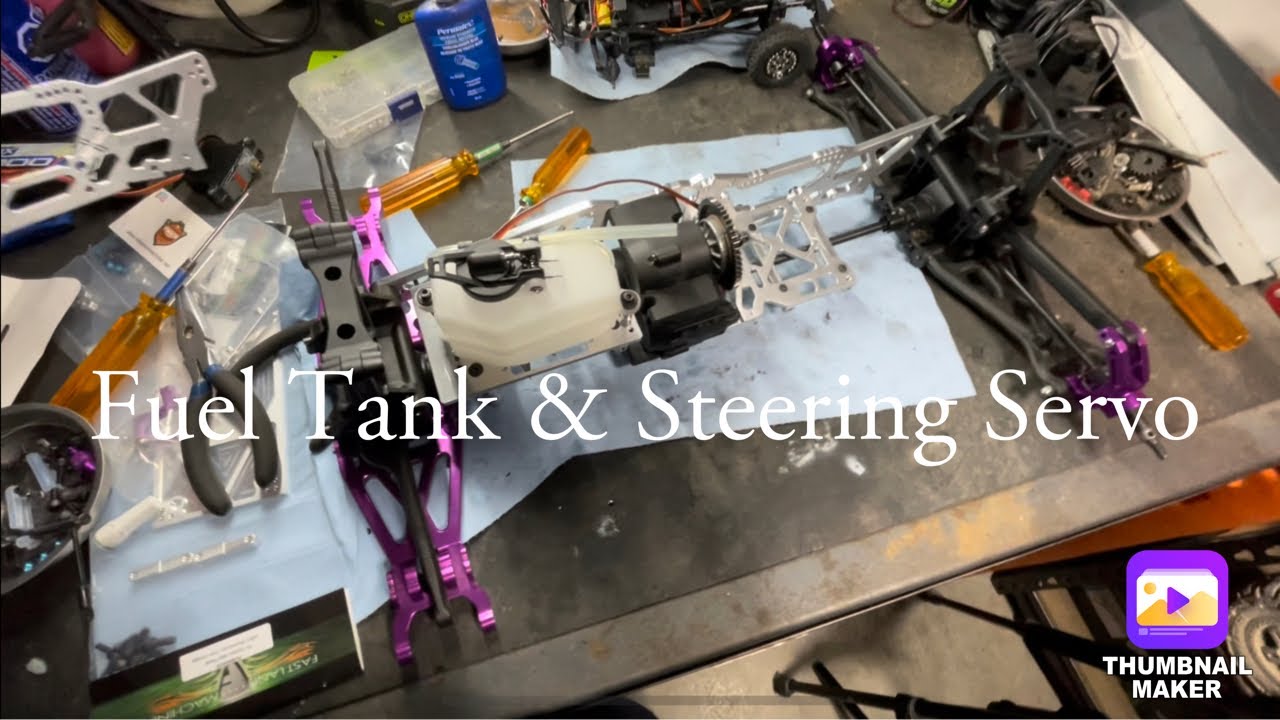 Full Custom FLM LCG Savage - Part 2 - Fuel Tank / Steering Servo - YouTube