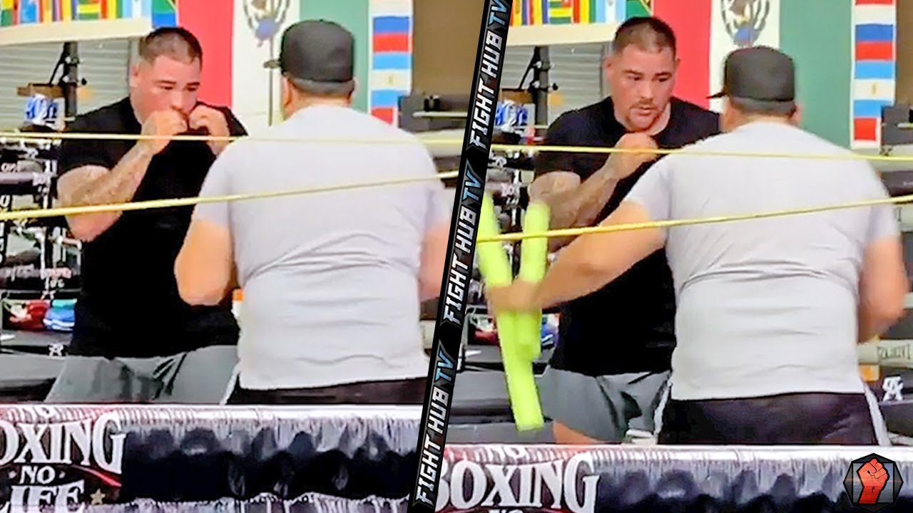 ANDY RUIZ BEGINS TRAINING WITH EDDY REYNOSO! DRILLS HEAD MOVEMENT ...