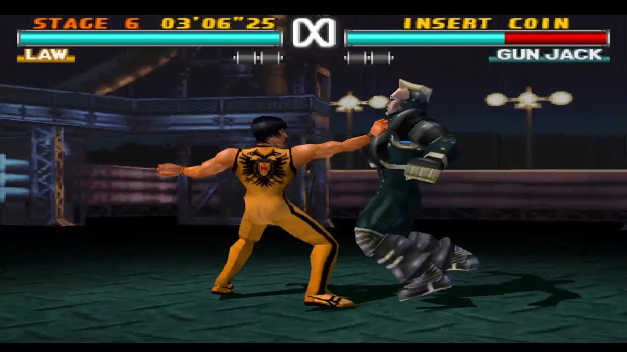 Tekken 3 Forest Law using Invisible Fu-Ma Blade - YouTube
