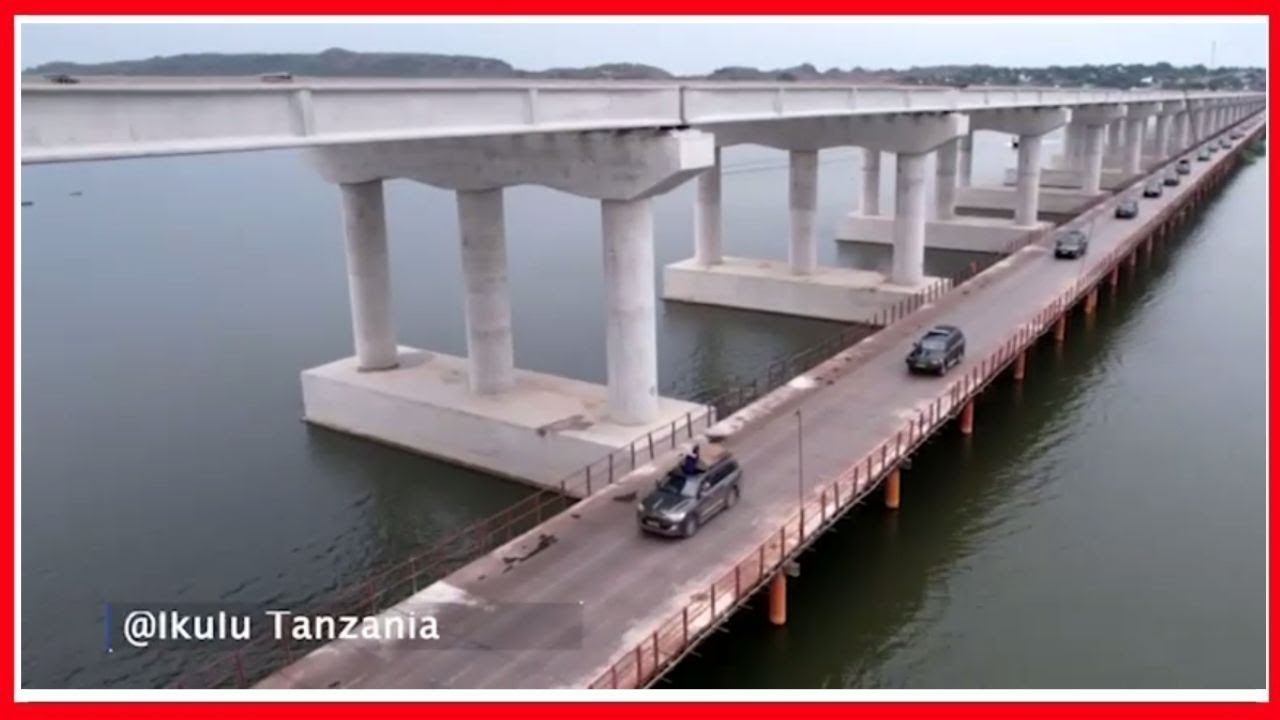 VIDEO: MSAFARA wa RAIS SAMIA JUU ya DARAJA UKIKAGUA DARAJA JIPYA LA ...