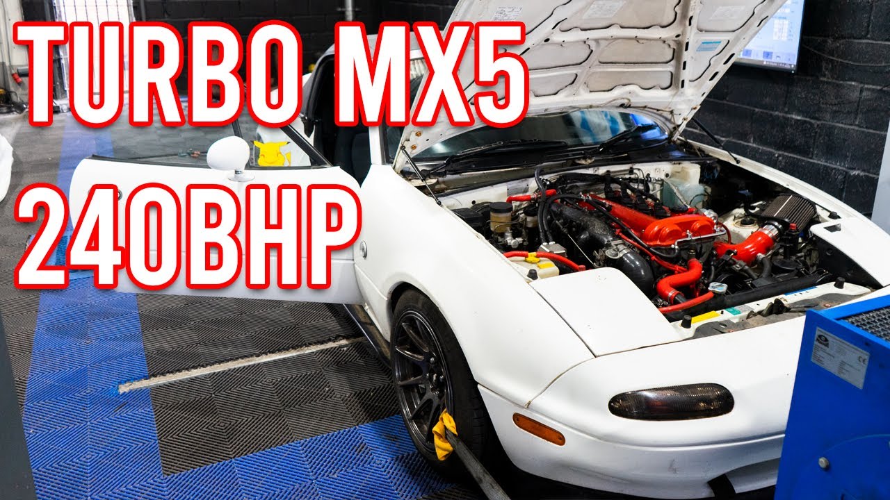 Mk1 Mazda Mx5 Turbo Hits The Dyno For Set Up On A Pulsar GTX2860 ...
