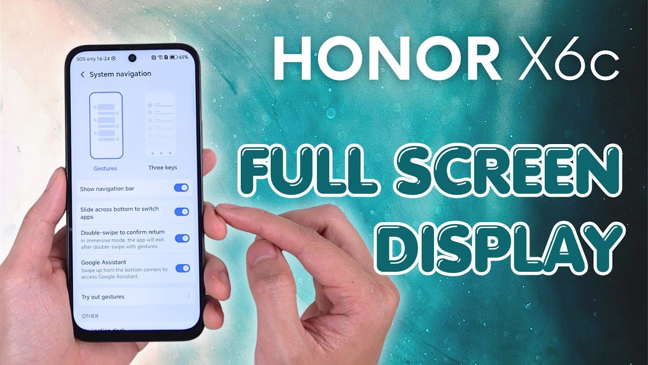 How to Enable Full Screen Display on HONOR X6c - YouTube