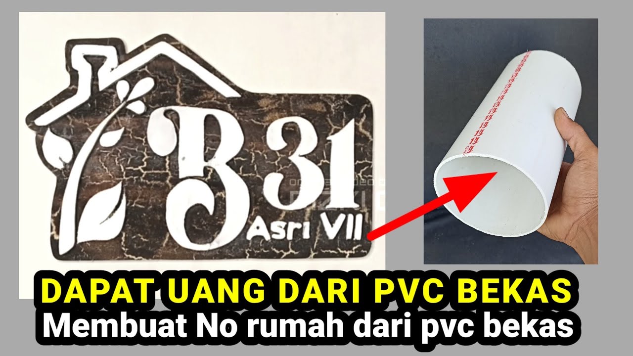 Ide membuat nomor rumah dari pipa pvc bakar. - YouTube