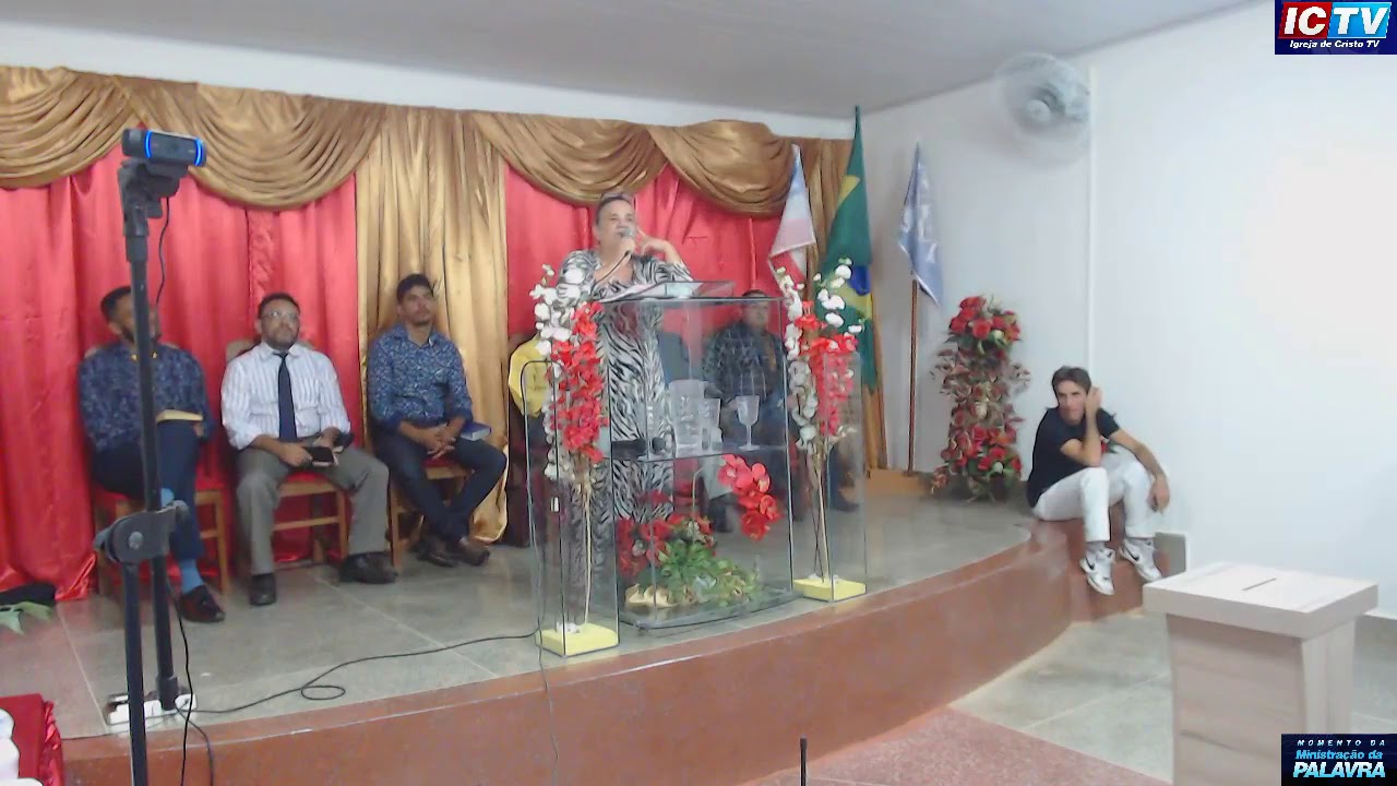 MOMENTO DA MINISTRAÇÃO DA PALAVRA COM A IRMÃ MARIA HELENA NO CULTO EM ...