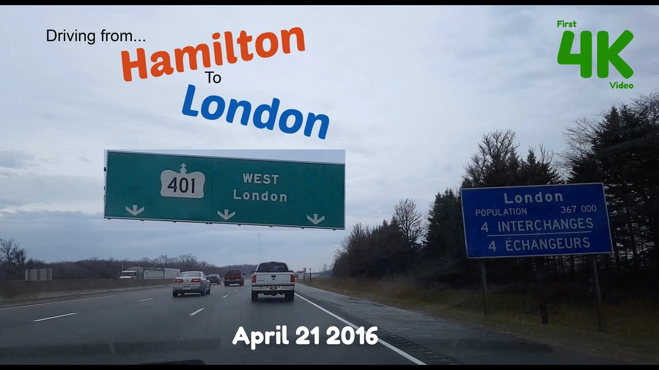 Hamilton to London (Ontario) 4K - YouTube