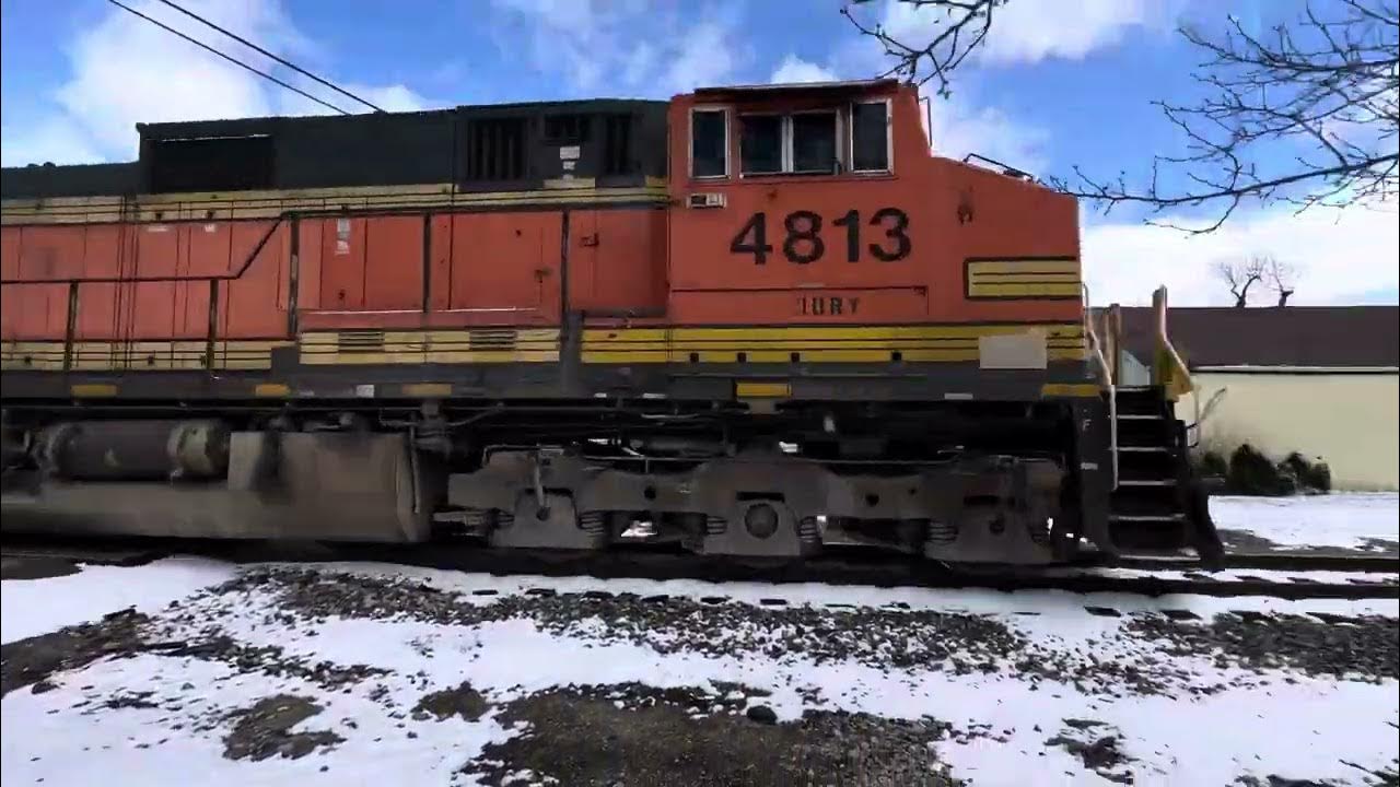 I&o T-522 coming through Springfield Ohio Iory 4813 leading trailing 2nd Iory 4569 3rd Iory 4505 ...
