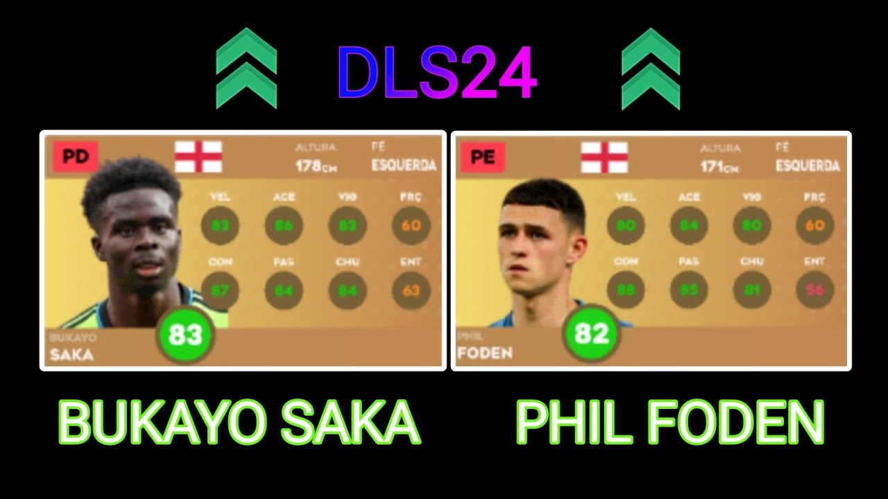 DLS 24 Upando Saka E Phil Foden Dream League Soccer 2024 - YouTube