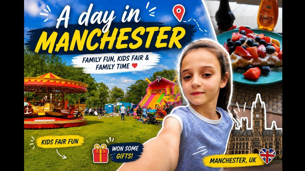 Manchester Vlog 🇬🇧 | Kids Fair, Fun Rides & Family Time ️ - YouTube