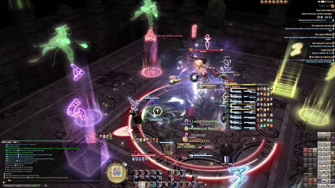 FFXIV - Patch 5.4 - Eden's Promise: Umbral (Savage) - E9S - RDM POV ...