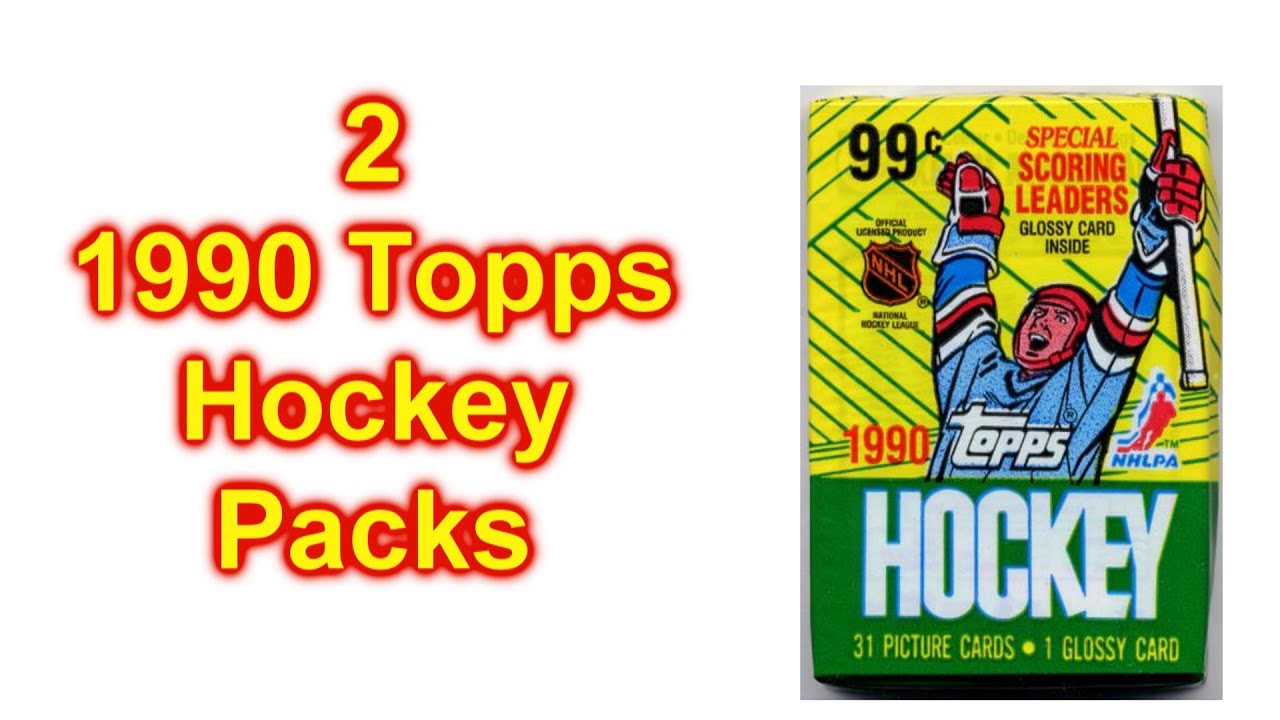 1990 Topps Hockey Packs Opened Gretzky Card - YouTube