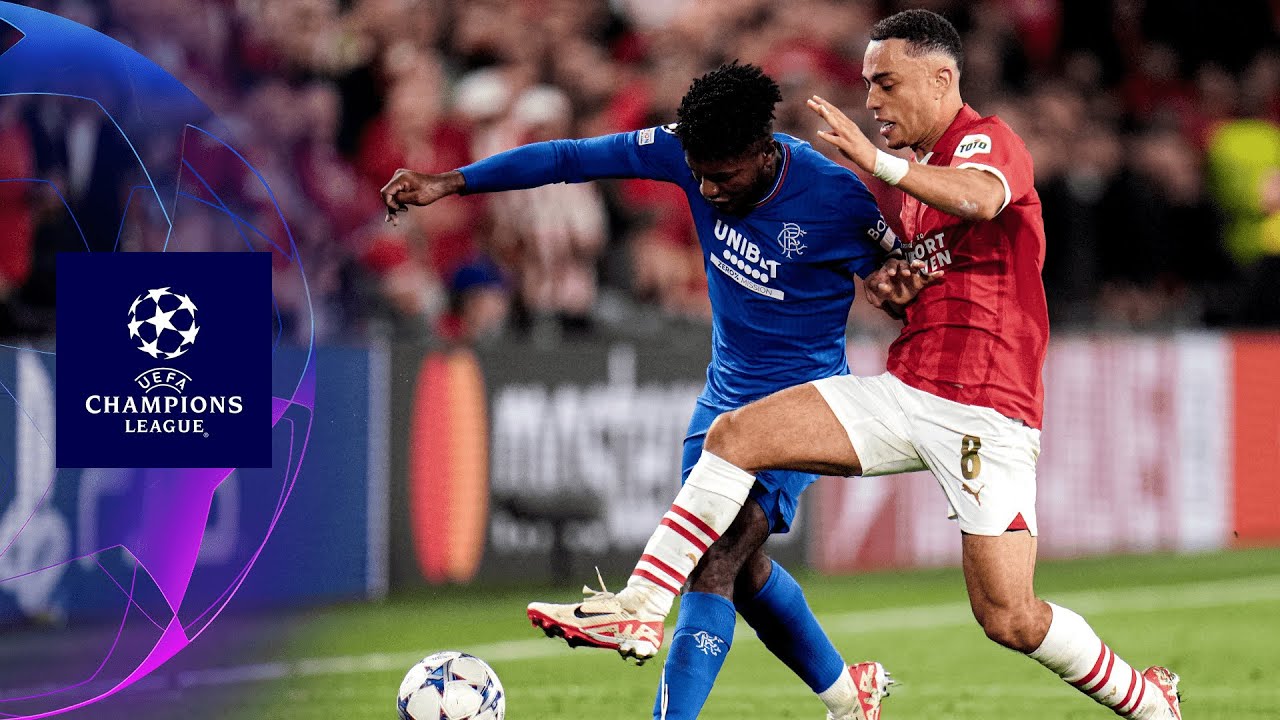 HIGHLIGHTS | PSV vs. Rangers (UEFA Champions League Playoff Round ...