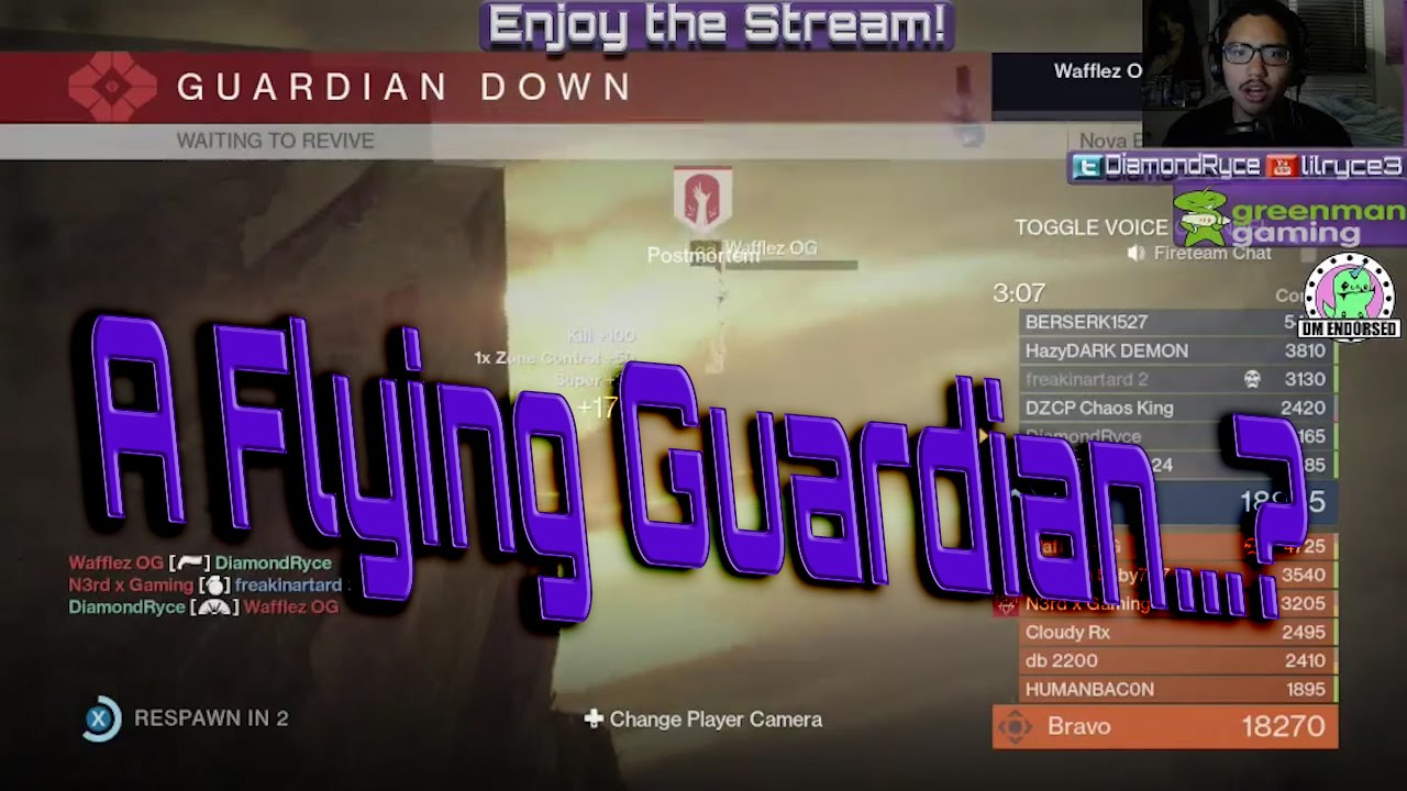 A Flying Guardian...? (Destiny Stream Highlight) - YouTube