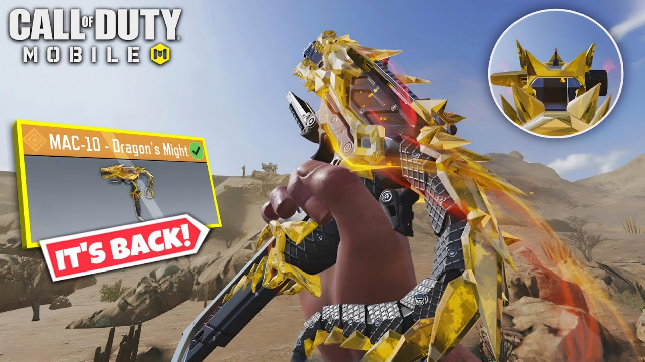 Legendary Mac 10 Dragon’s Might is back in cod mobile 🔥 | Best mac 10 ...