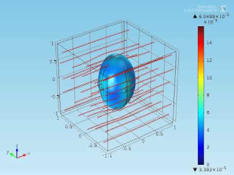 ellipsoidal spore model under pulsed electric field - YouTube