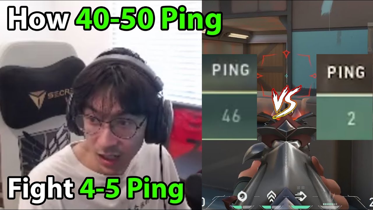 TenZ on How HIGH PING counter LOW PING Player - YouTube