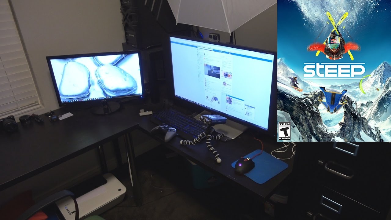 My Gaming Setup And How I do Jibbing and Parkour in Steep - YouTube