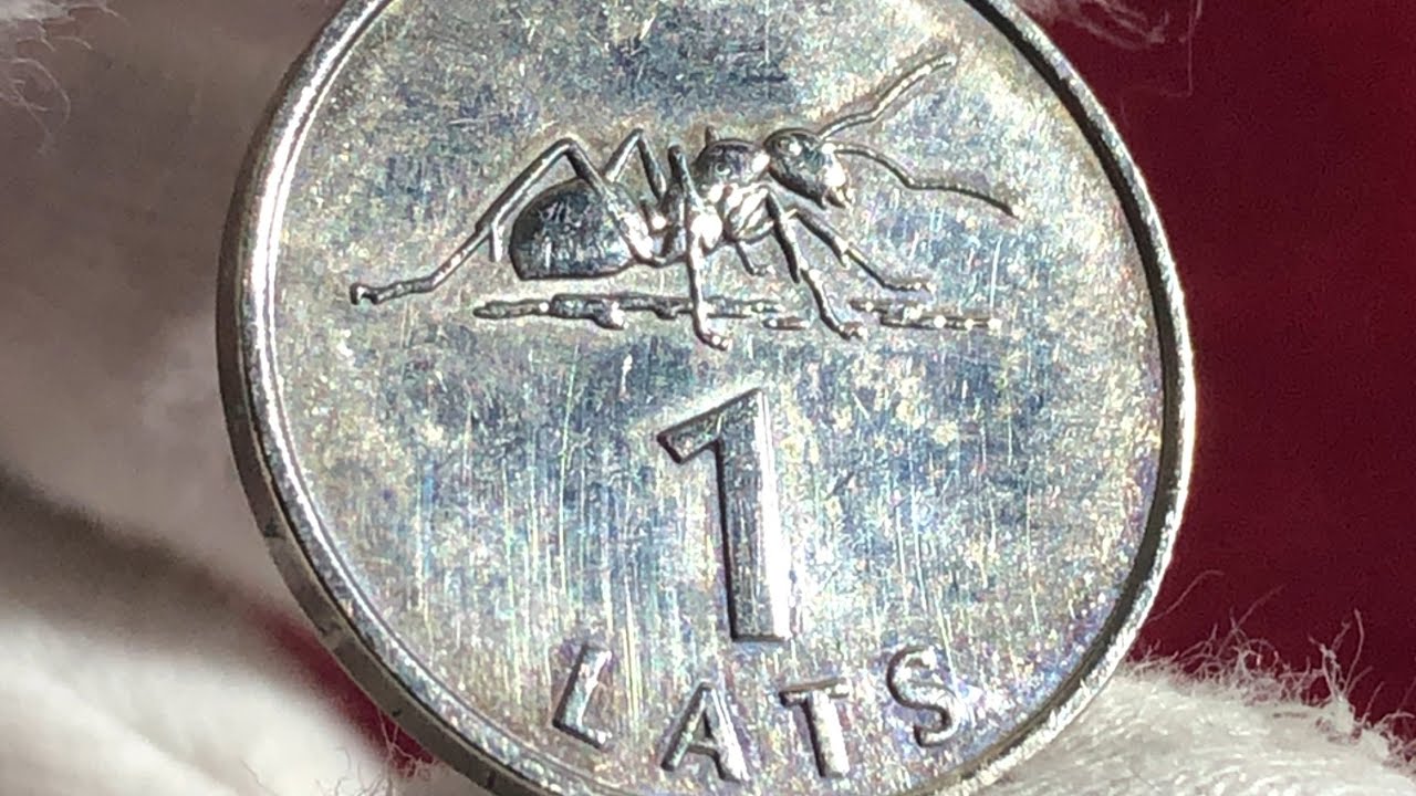 rare coin 1 lats 2003 Ant - YouTube