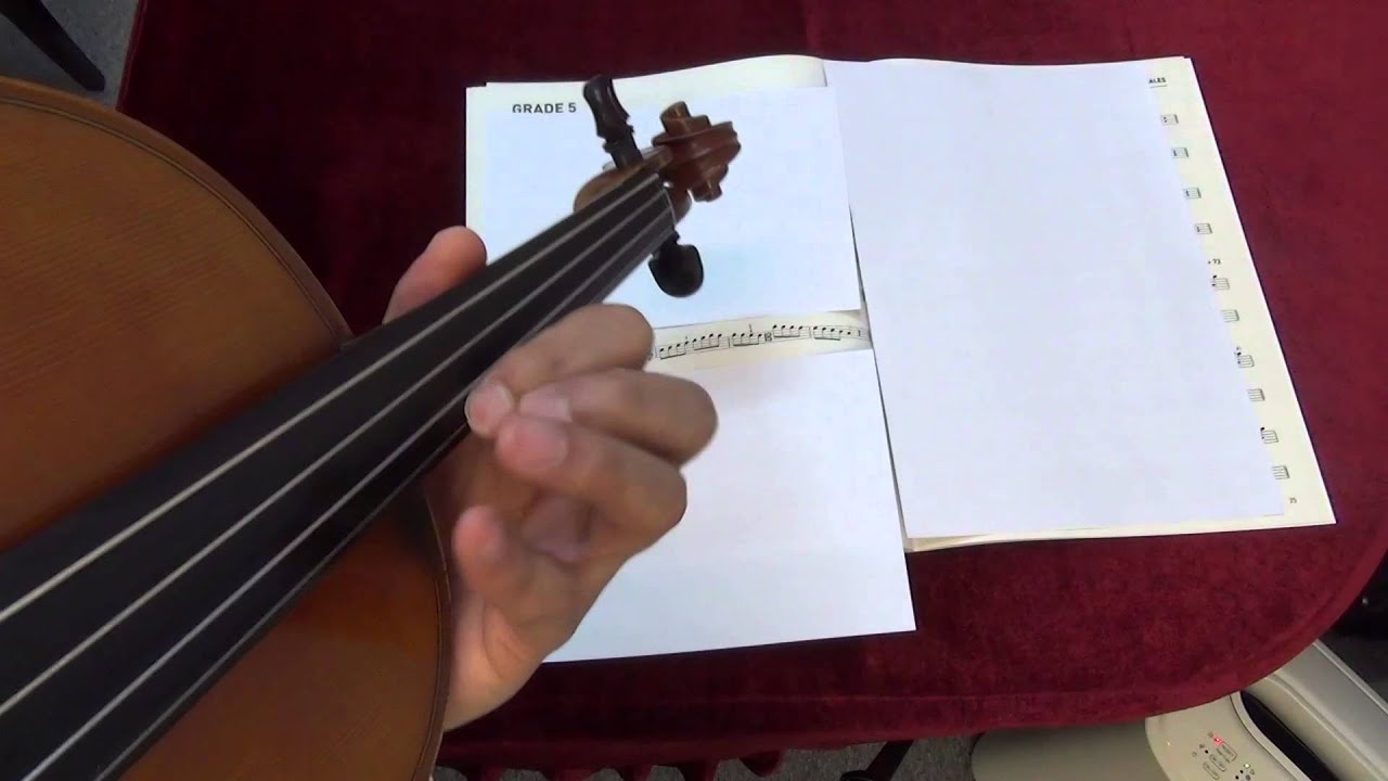 ABRSM Viola Grade 5 scales and arpeggios - Bb major scale - YouTube