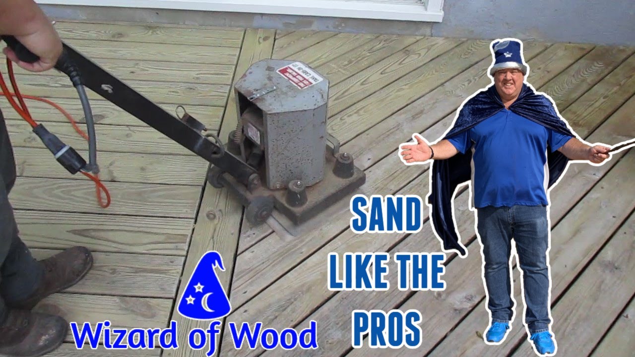 How to Sand Your Deck The Right Way - YouTube