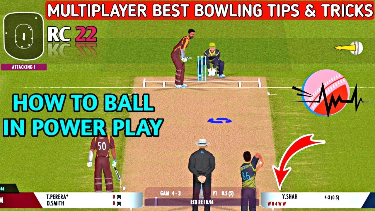 How To Bowl In Powerplay Multiplayer Bowling Tips 🤯⚾ Real Cricket 22