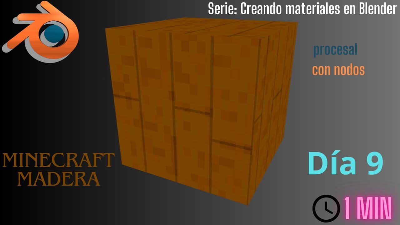 Cómo Crear Textura de Madera de Minecraft en Blender con Nodos ...