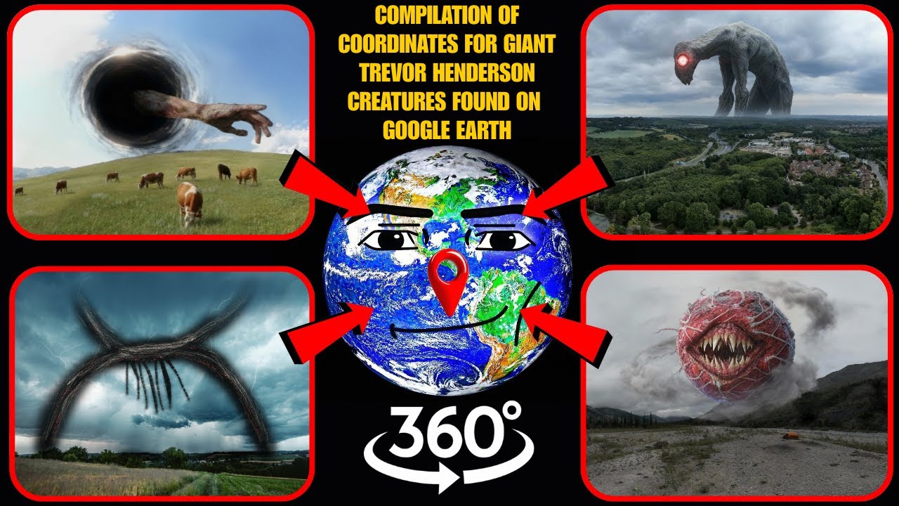 VR 360° - Compilation of Coordinates for Giant Trevor Henderson ...