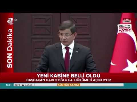Yeni Bakanlar Kurulu Açıklandı (24 Kasım 2015)