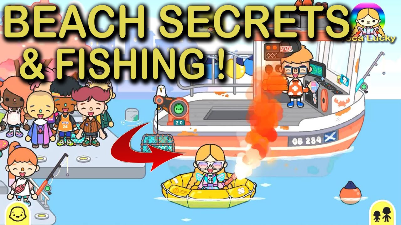 Toca Boca Hacks: Toca Beach Secrets & Fishing - Toca Lucky | Toca Life ...
