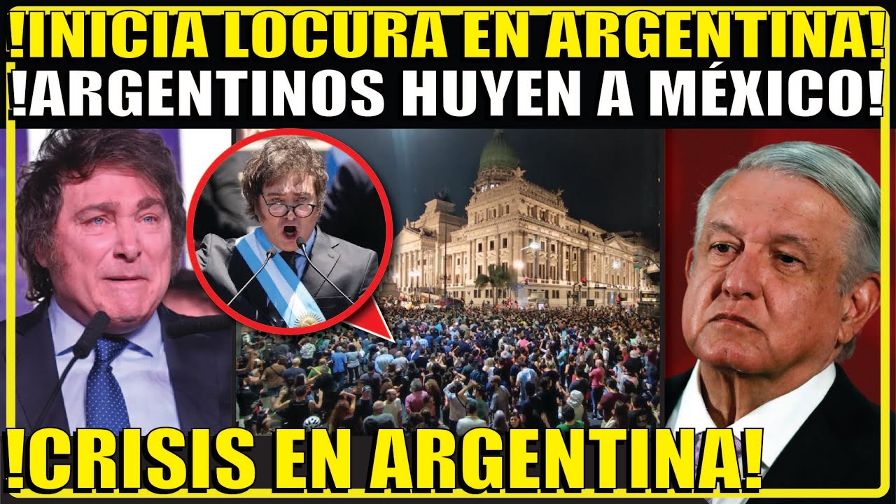 !MILEI LLORA DEL MIEDO! EL PUEBLO ARGENTINO NO LO QUIERE! LOS QUE ...