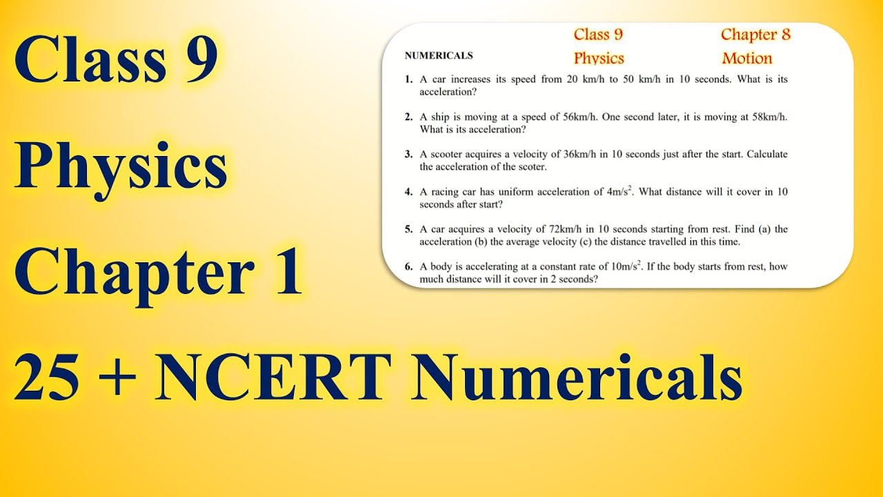 Class 9 Physics Chapter 8 Numericals #toptargeteducation - YouTube