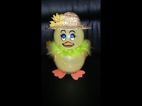 Dollar tree Fish Bowl Easter Duck - YouTube
