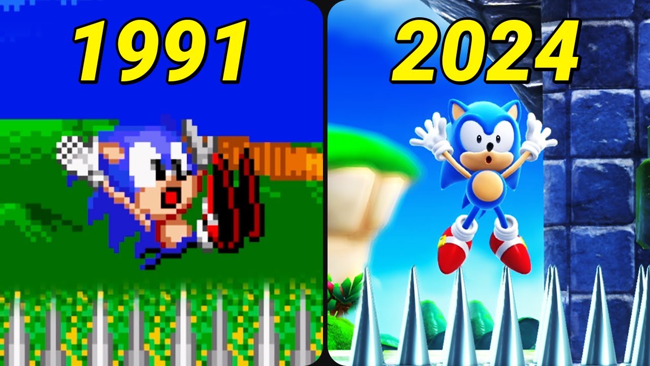 Evolution of Sonic dying for spikes - YouTube