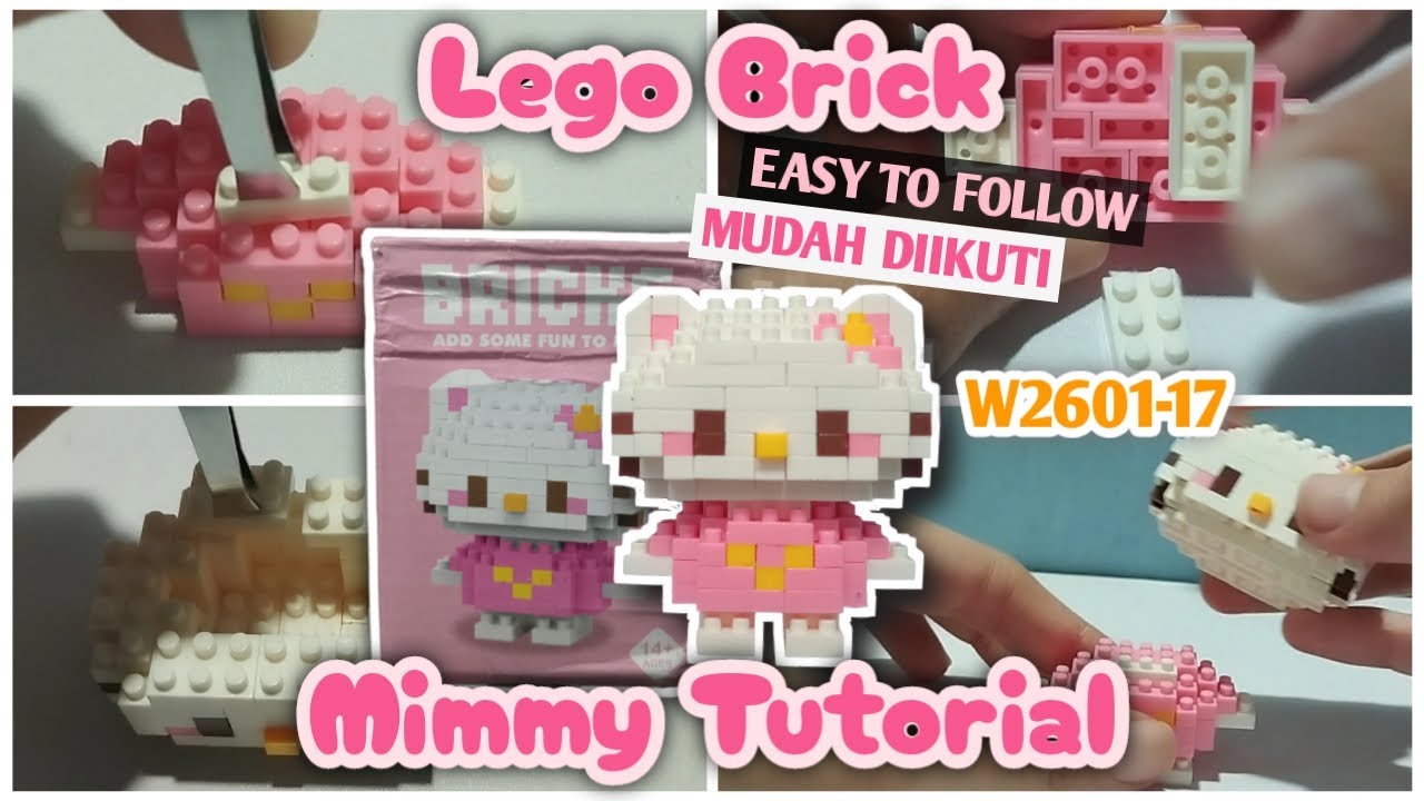 Mimmy Tutorial W2601-17 Lego Bricks How To Build Nano Block Cara ...