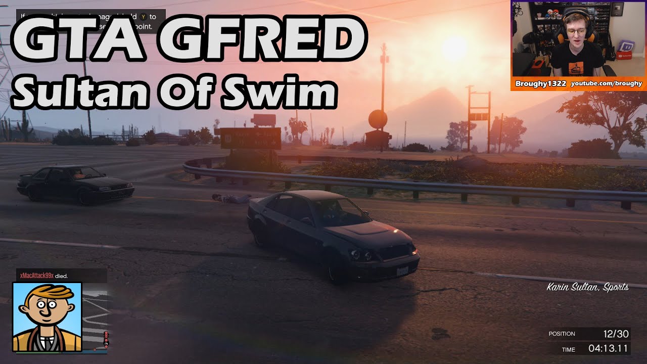 The Sultan Of Swim - GTA 5 Gfred №14 - YouTube