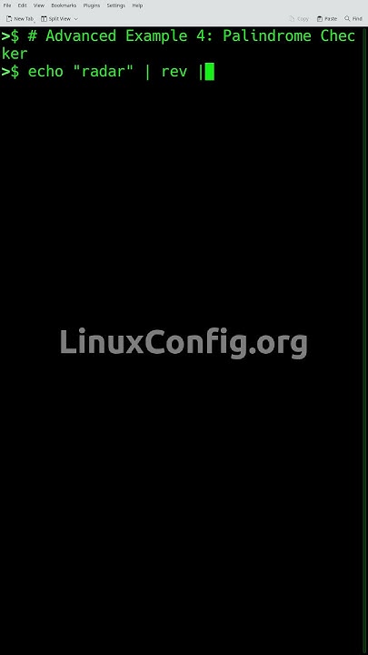 Linux 'rev' Command: Practical Examples and Advanced Usage #linux #linuxtutorial #shellscripting ...