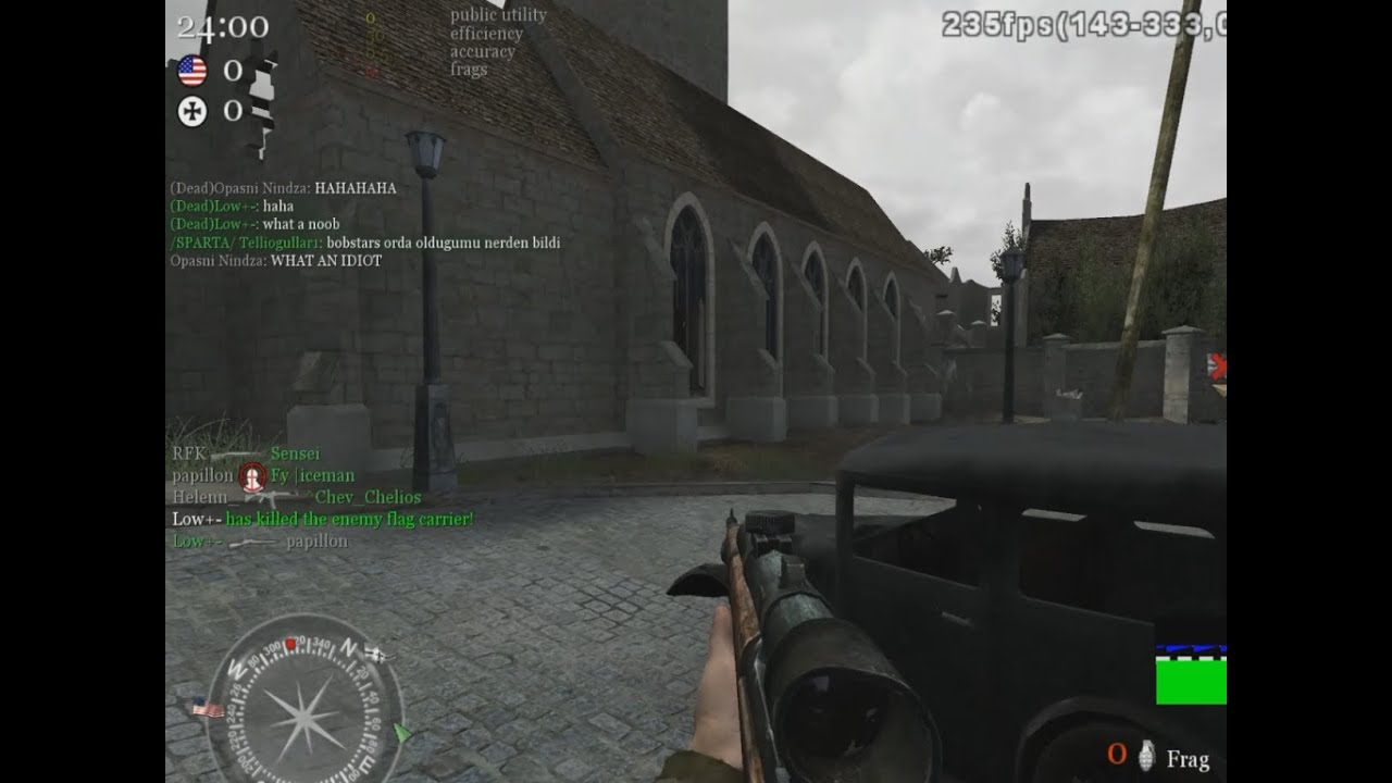 COD2 Call of Duty 2 Multiplayer 1.3 CTF 04.04.2021 Map:Dawnville Capture the flag - YouTube