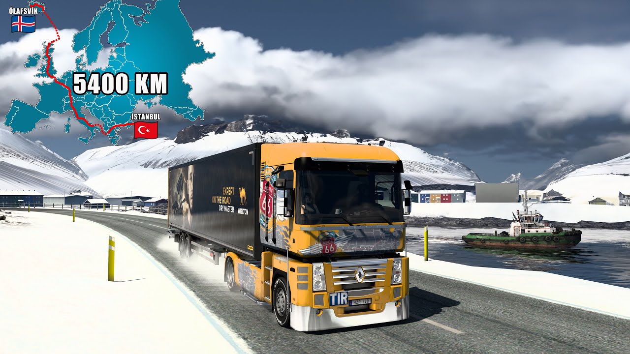 ETS2 Long Delivery (Ólafsvík to Istanbul) Iceland to Turkey | Euro ...
