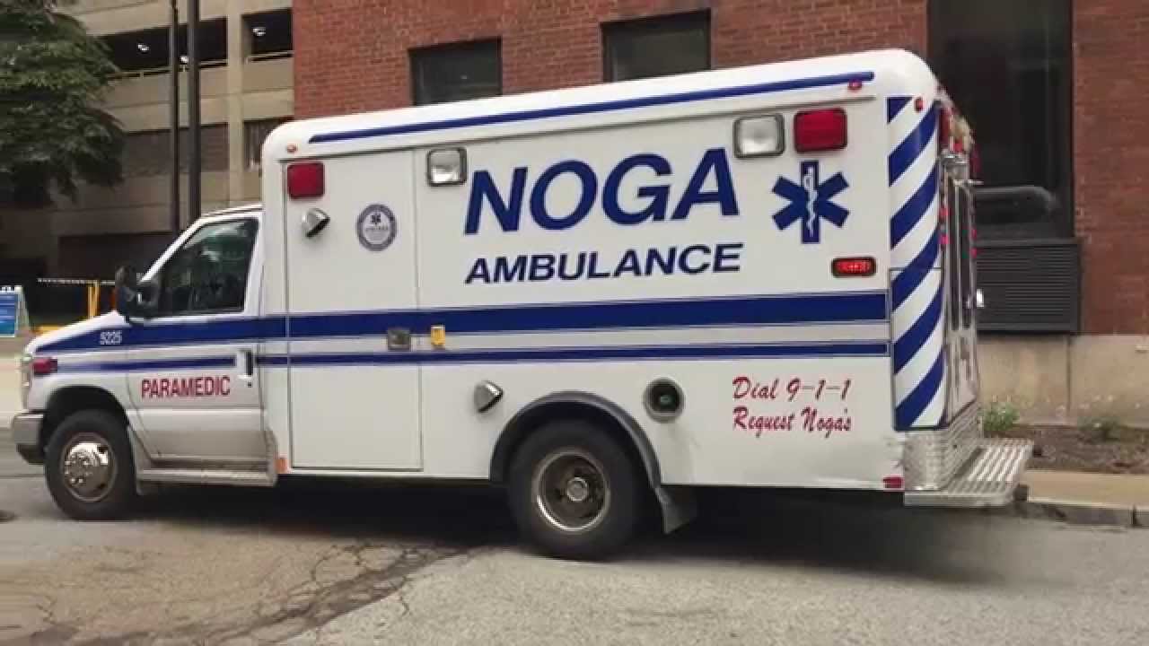 NOGA EMS PARAMEDICS AMBULANCE ARRIVING AT UPMC MONTERIORE HOSPITAL ON ...