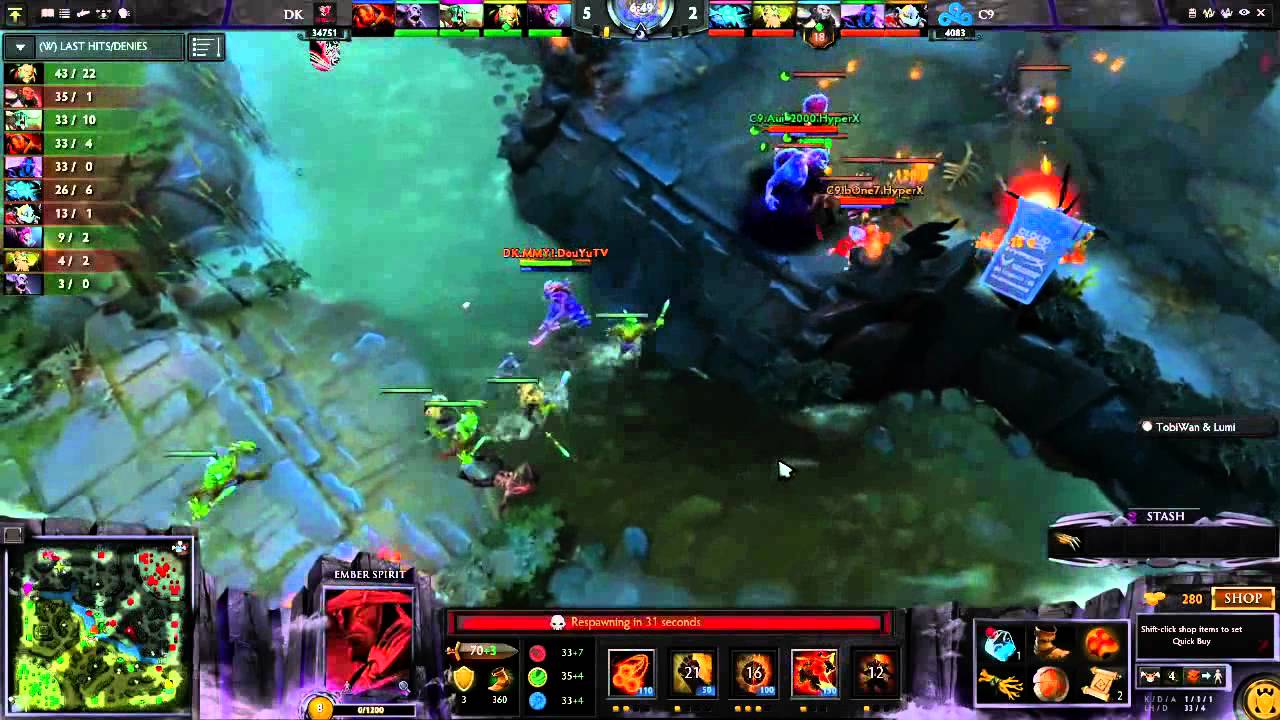 TI4 - DK vs C9 - Game 2 Highlights (Phase 3 Playoffs) (Dota 2) - YouTube