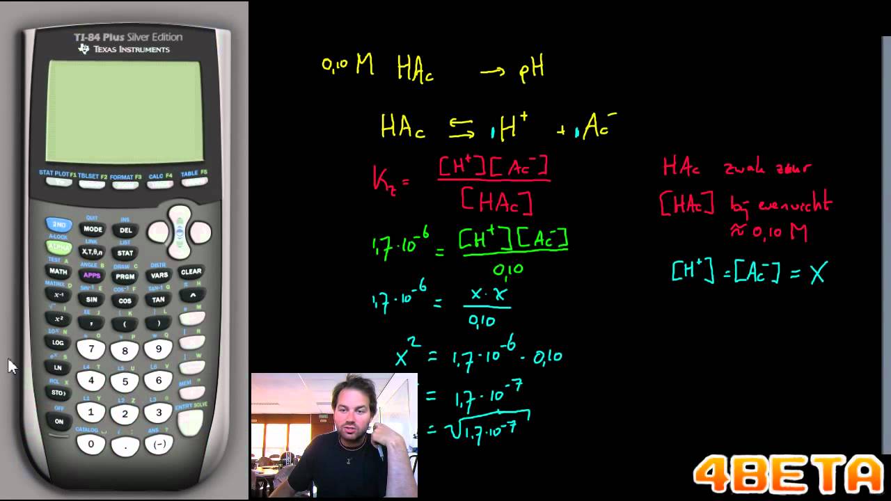 Scheikunde snel rekenen met de zuurconstante - YouTube