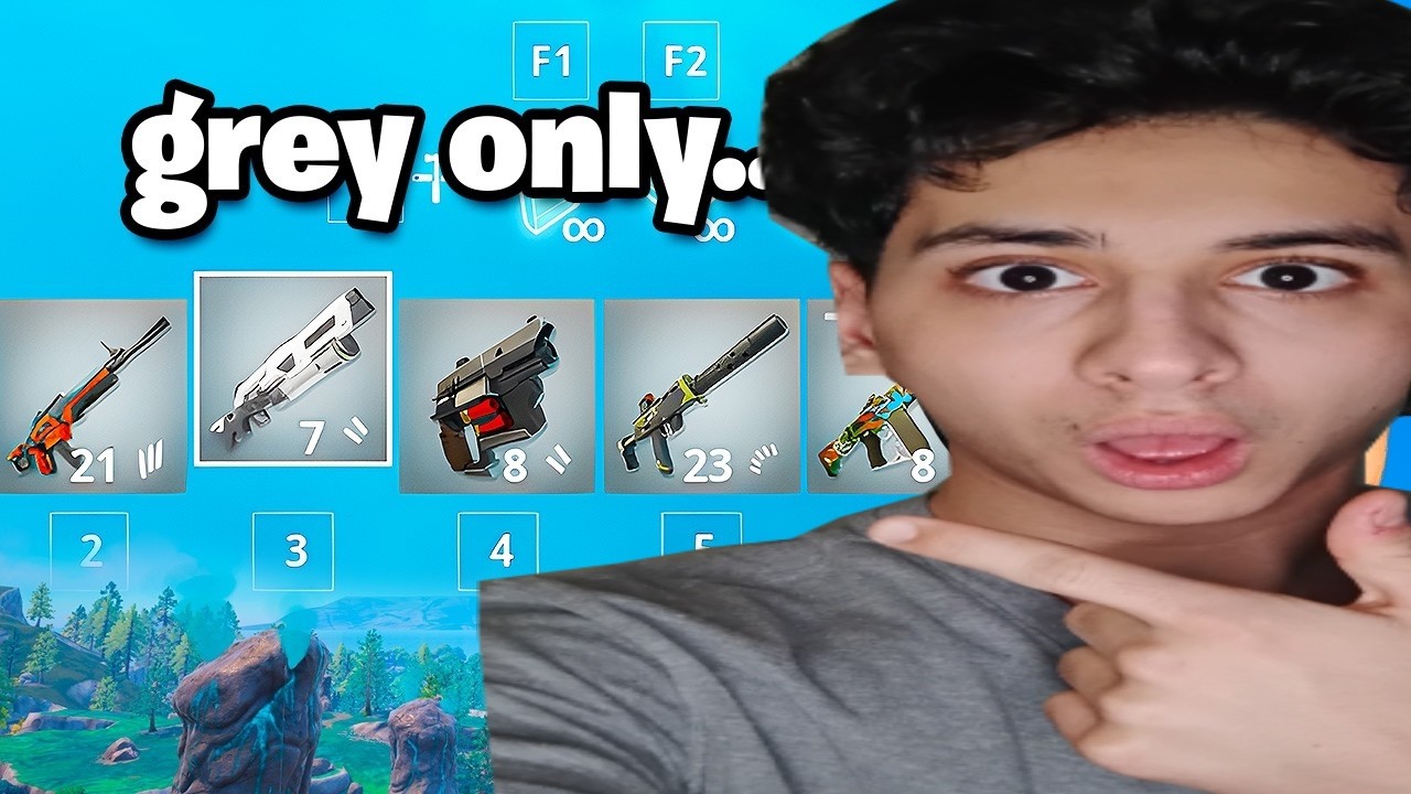 Can We Beat "FORTNITE" With only Grey Guns?? CHAPT 7. - YouTube