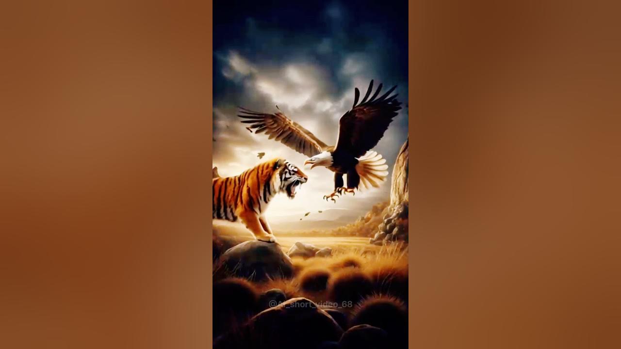 "Tiger vs. Eagle: The Ultimate Battle of Power and Speed!" #flyingtiger ...